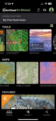 Whitetail PlayBook: The Next Generation Of Hunting Apps — The Hunting page